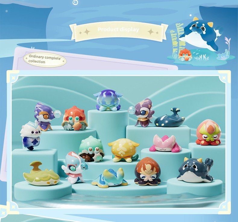 Official Genshin Impact Sea Series Fantasy Creature Blind Box, Hobbies ...