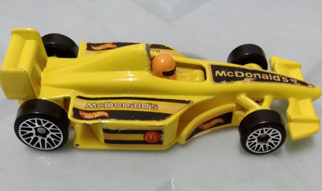 Original Hot Wheels McDonald Happy MEAL YEAR 2003 VINTAGE DIECAST METAL STEEL F1 CAR TOY ...