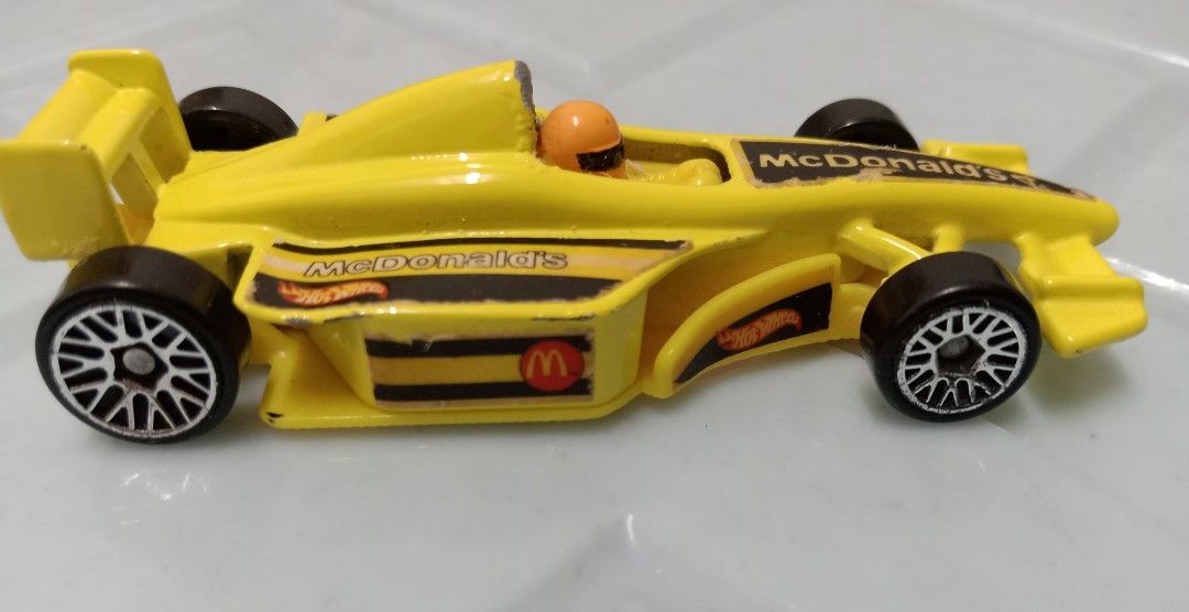Original Hot Wheels McDonald Happy MEAL YEAR 2003 VINTAGE DIECAST METAL STEEL F1 CAR TOY ...