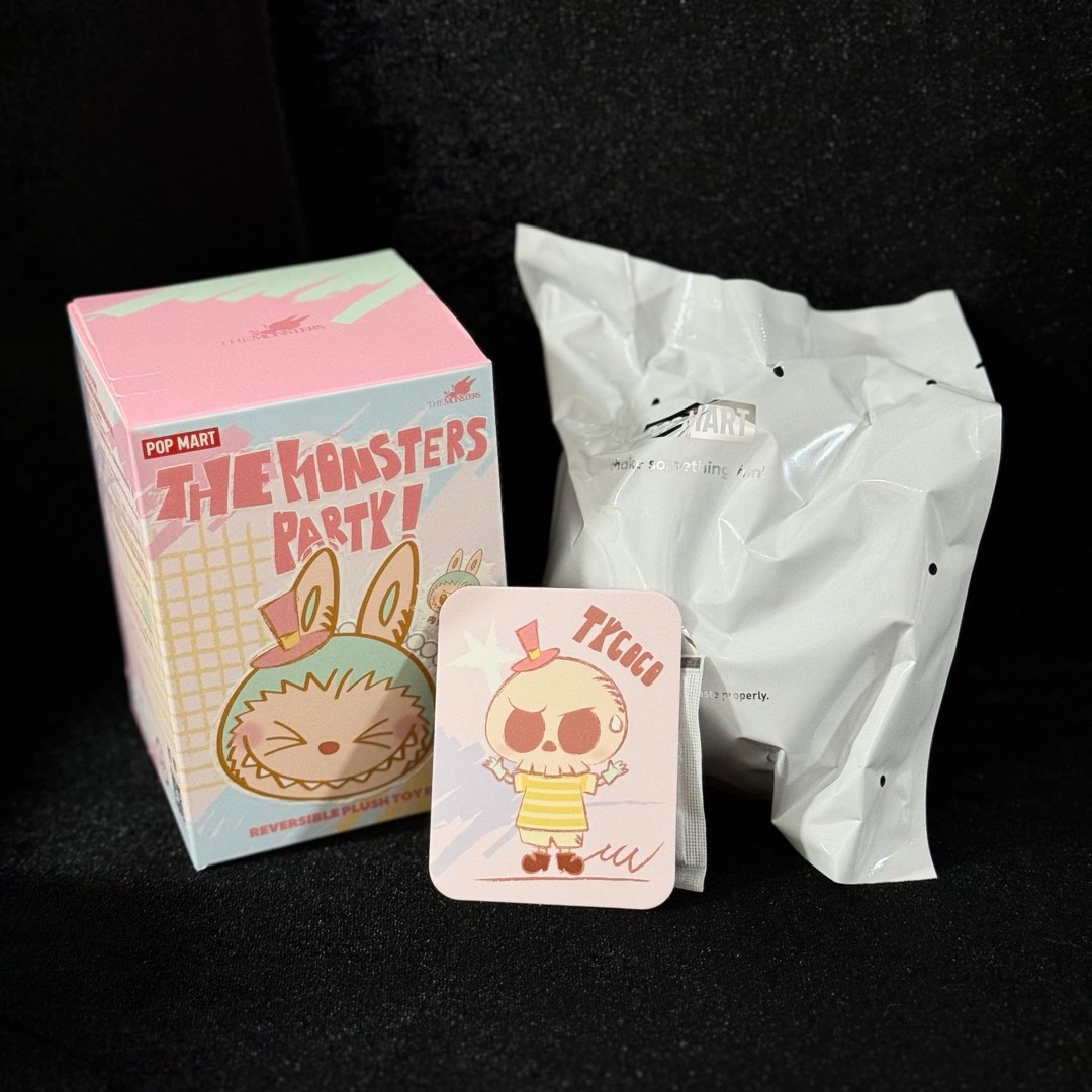 P0P MART The Monsters Party Plush Toy Tycoco, Hobbies & Toys, Toys ...