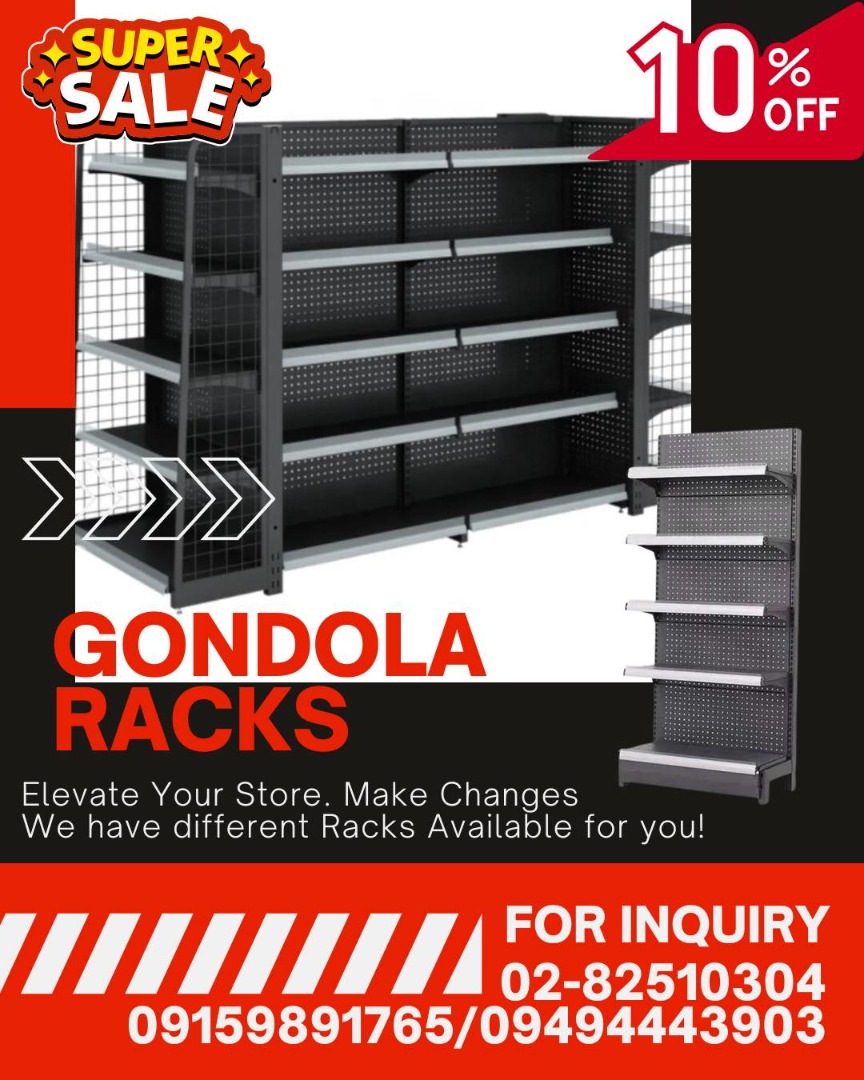 Perforated GREY GROCERY RACKS, Everything Else, Others on Carousell