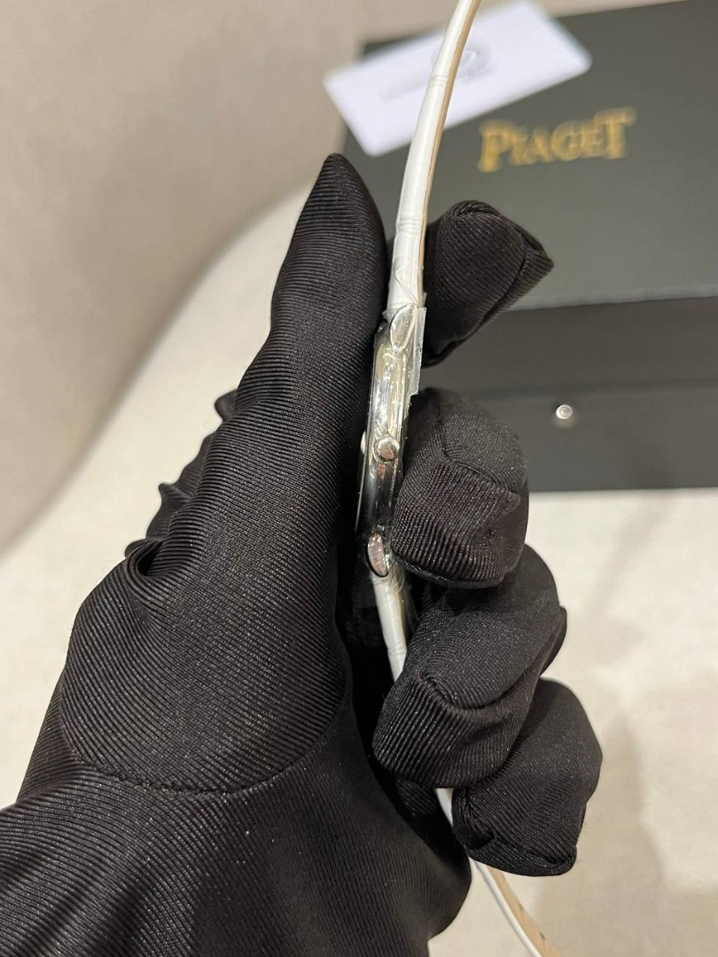 PIAGET 750 WHITE GOLD GYPSOPHILA DIAMOND DIAL 33MM LADIES QUARTZ WATCH ...