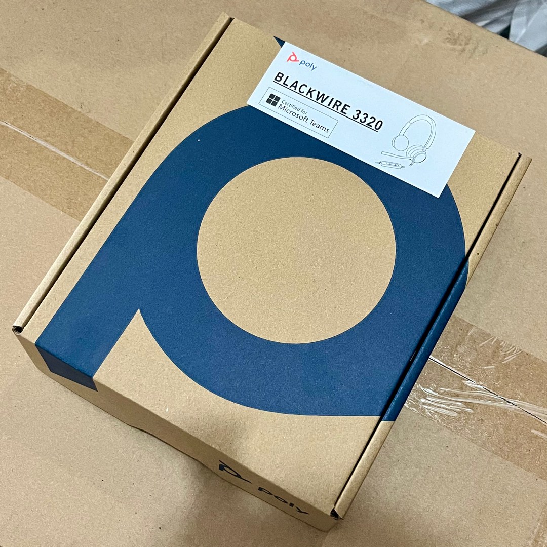 Poly Blackwire 3320 Corded Headset, Audio, Headphones & Headsets on ...