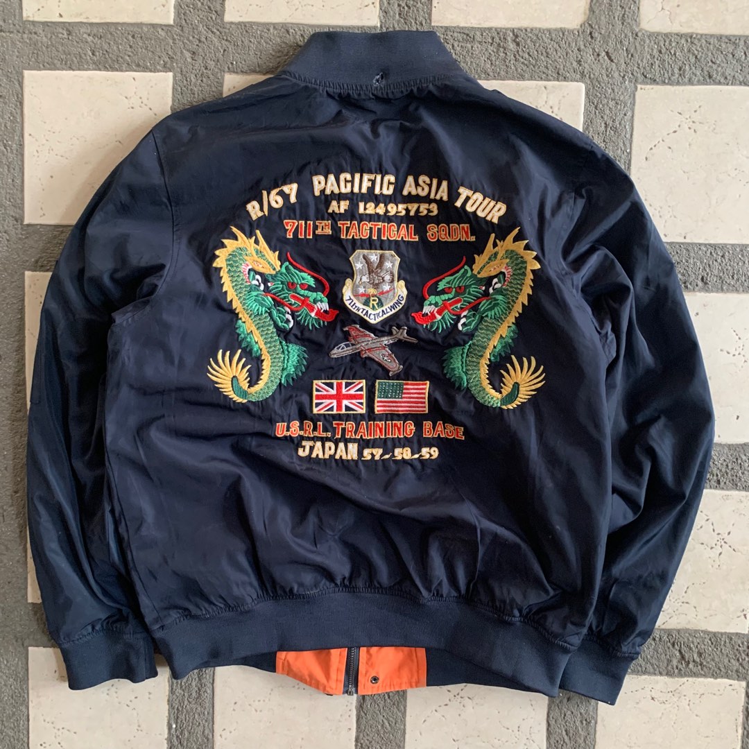 RALPH LAUREN X KILL CITY VINTAGE RARE m65 Avirex TOPGUN, Fesyen Pria, Pakaian , Baju Luaran di ...