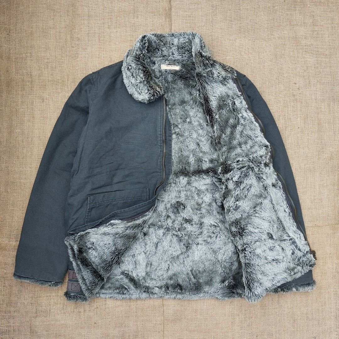 Real Words Vintage B3 Aviator Jacket Army Military Bomber Pilot Jaket ...