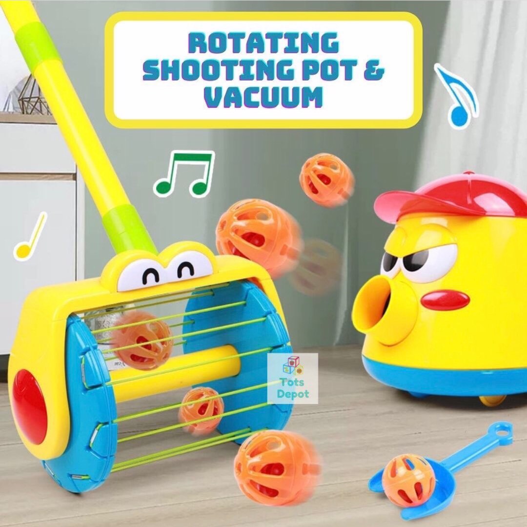 Rotating Pot & Vaccum, Hobbies & Toys, Toys & Games on Carousell