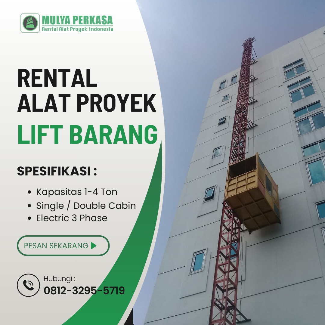 Sewa LIft Barang Proyek / Alimak Hoist / Lift Material / Passenger ...