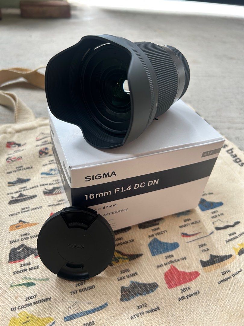 Sigma lens 16 mm F1.4 DC DN, Photography, Lens & Kits on Carousell