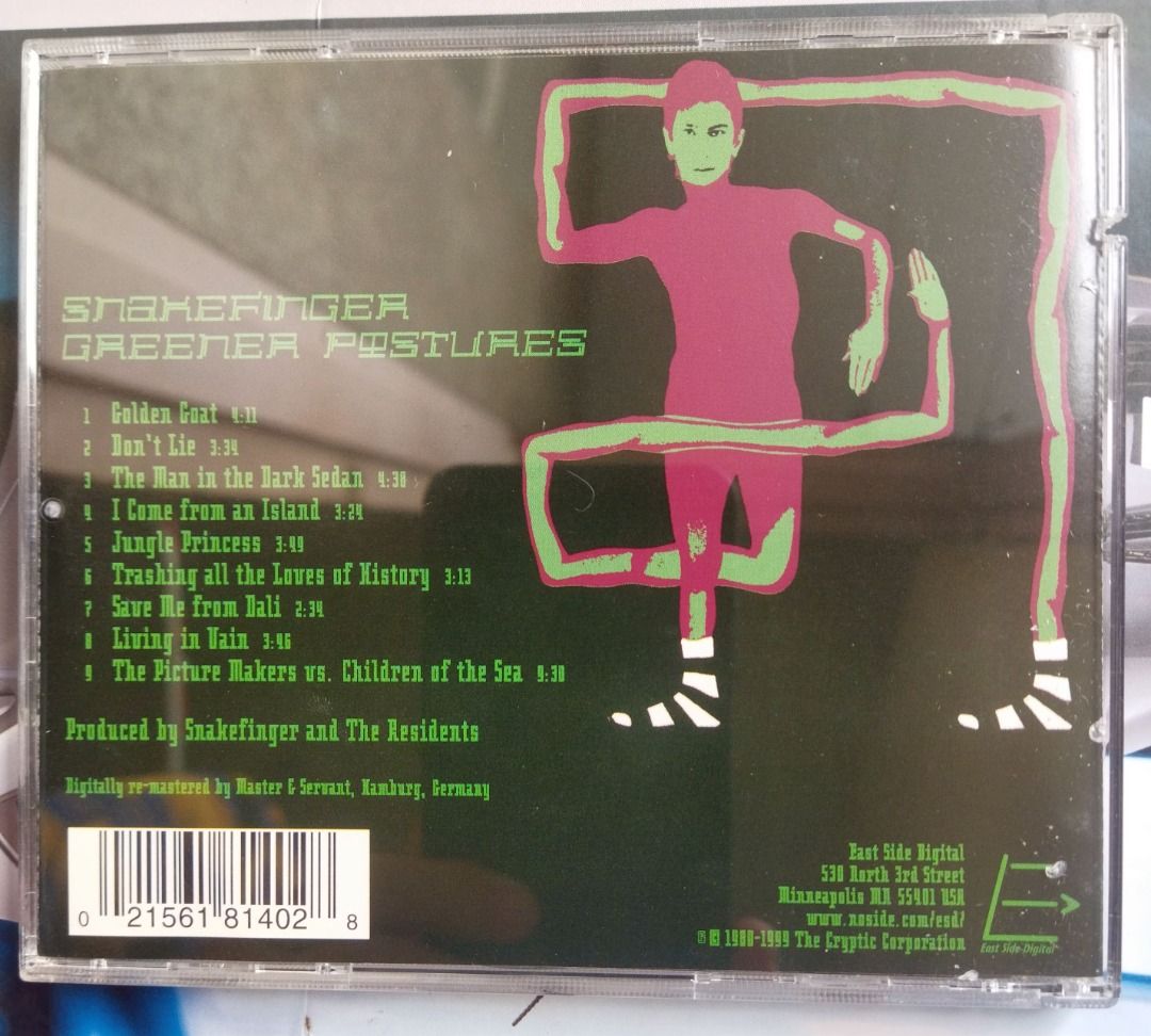 Snakefinger "Greener Postures" 1980 New Wave Avantgarde Rock, Hobbies ...