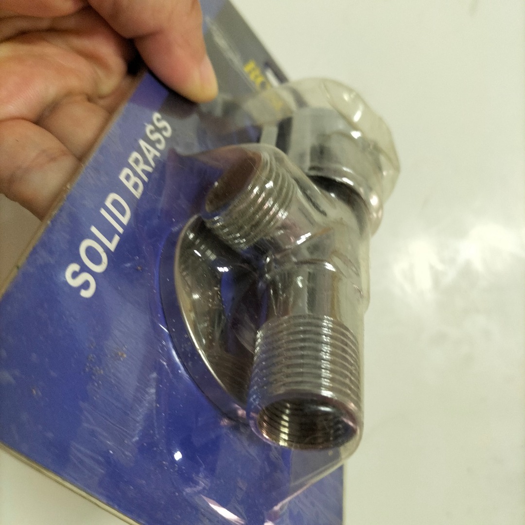 Solid brass high quality angle valve, Furniture & Home Living, Home ...