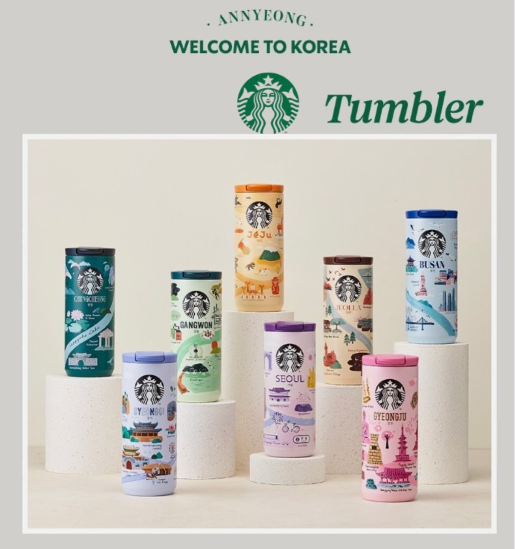 Starbucks Korea 2024 SS Annyeong Seoul Tumbler 355ml, Hobbies & Toys ...