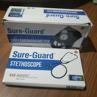 Sure Guard Manual BP Apparatus (Aneroid Sphygmomanometer w/ Stethoscope ...