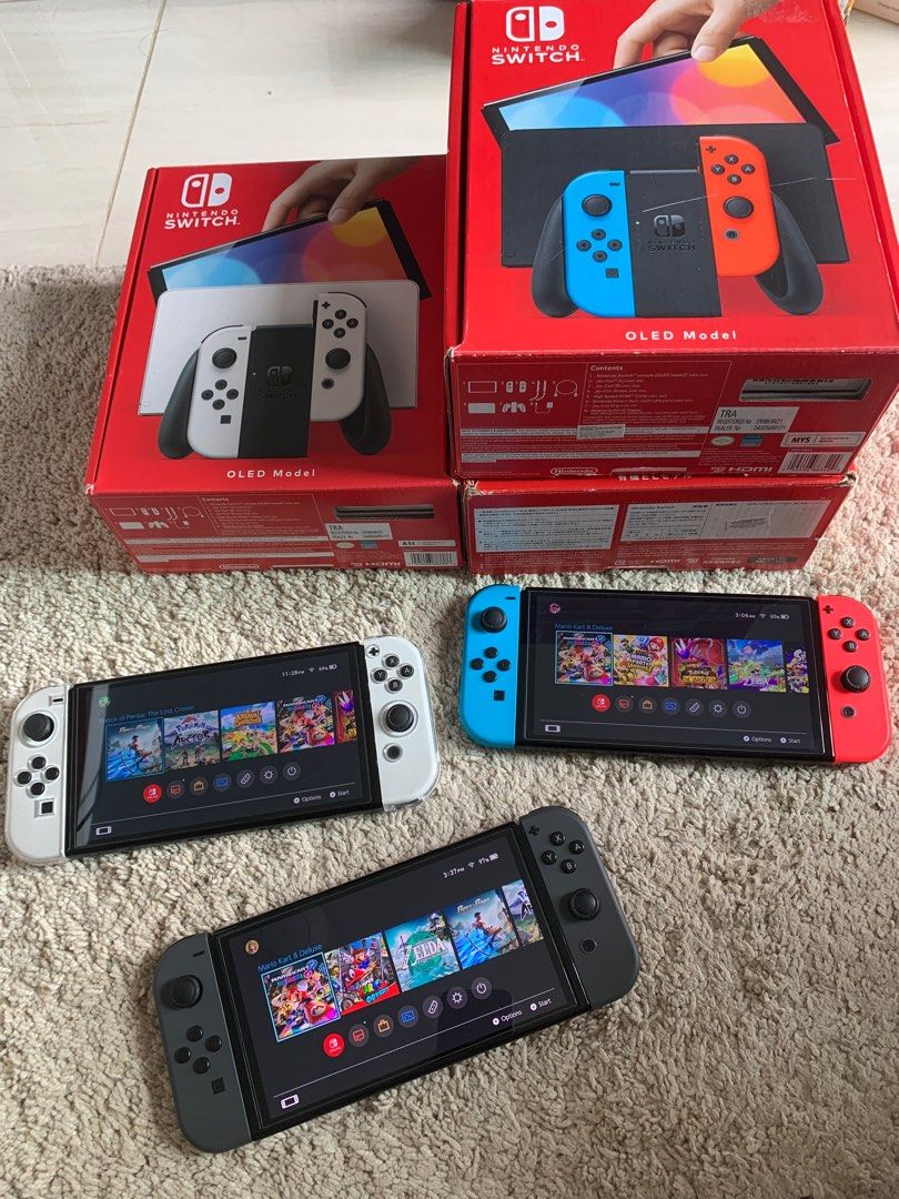 Switch Oled Jailbreak / Modded Oled Fullset with Pristine Condition and ...