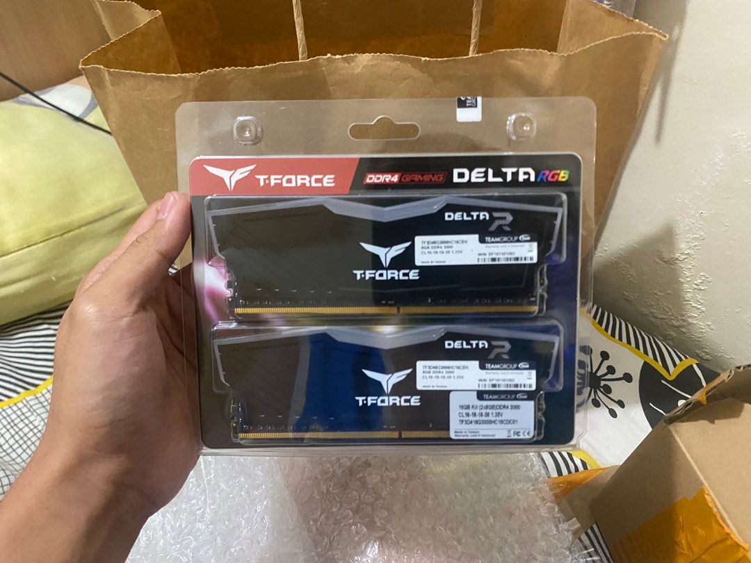 TForce 8x2 3200mhz RGB RAM, Computers & Tech, Parts & Accessories ...