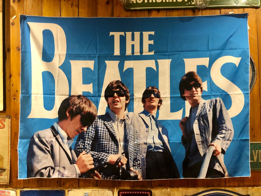 The Beatles Banner, Hobbies & Toys, Memorabilia & Collectibles, Vintage ...