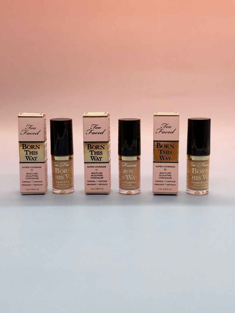Too Faced Mini Born This Way Super Coverage Multi-Use Concealer, Beauty ...