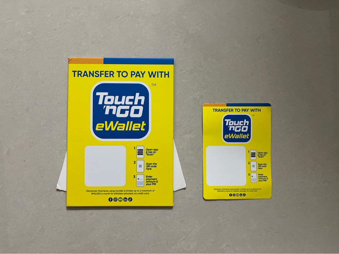 Touch n Go QR standing board and sticker, Mobile Phones & Gadgets ...