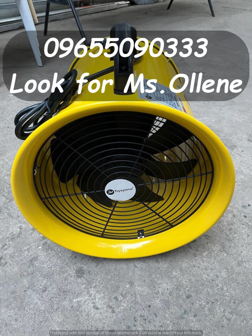 Toyoyama Portable Blower Ventilator Specs: 12", Commercial & Industrial, Construction Tools ...