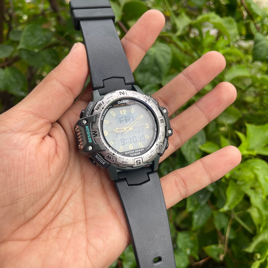 Vintage Casio Twincept Protrek X Bird Life Infernational, Men's Fashion ...