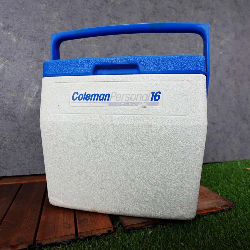 Original Vintage Coleman Personal 16 Cooler Box Camping Picnic hiking ...