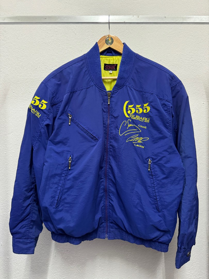 Vintage Subaru 555 world Rally Team Jacket, Men's Fashion, Coats ...