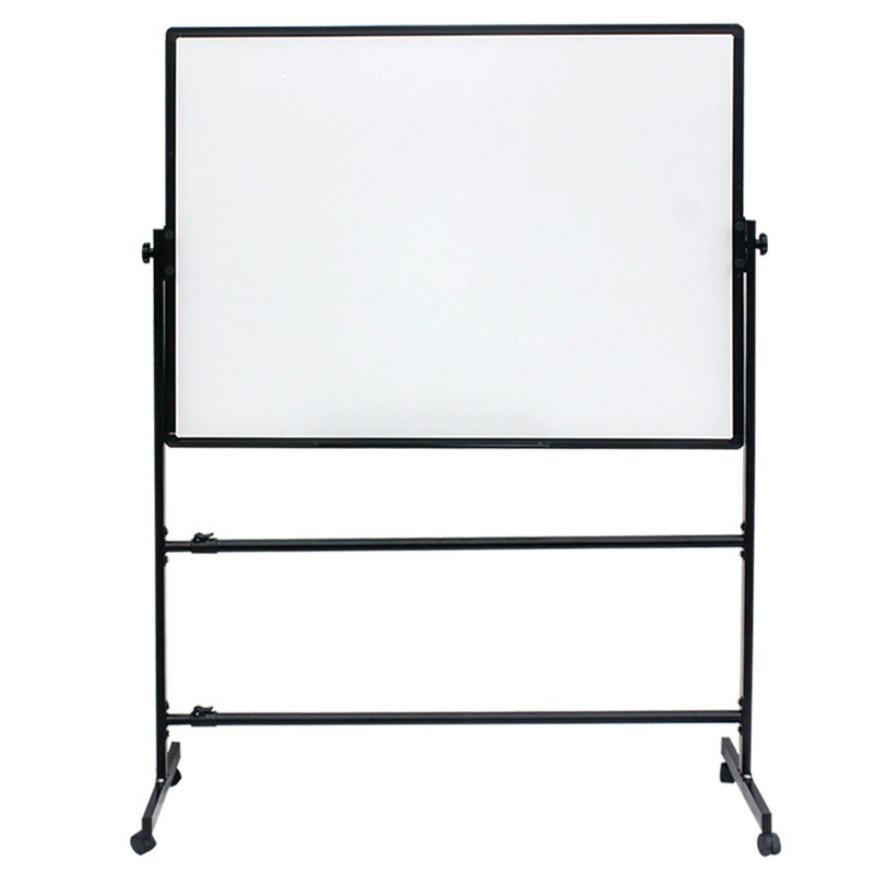 WHITEBOARD WHITE BOARD STAND BLACK FRAME DESIGN DOUBLE SIDE SWIVEL ...