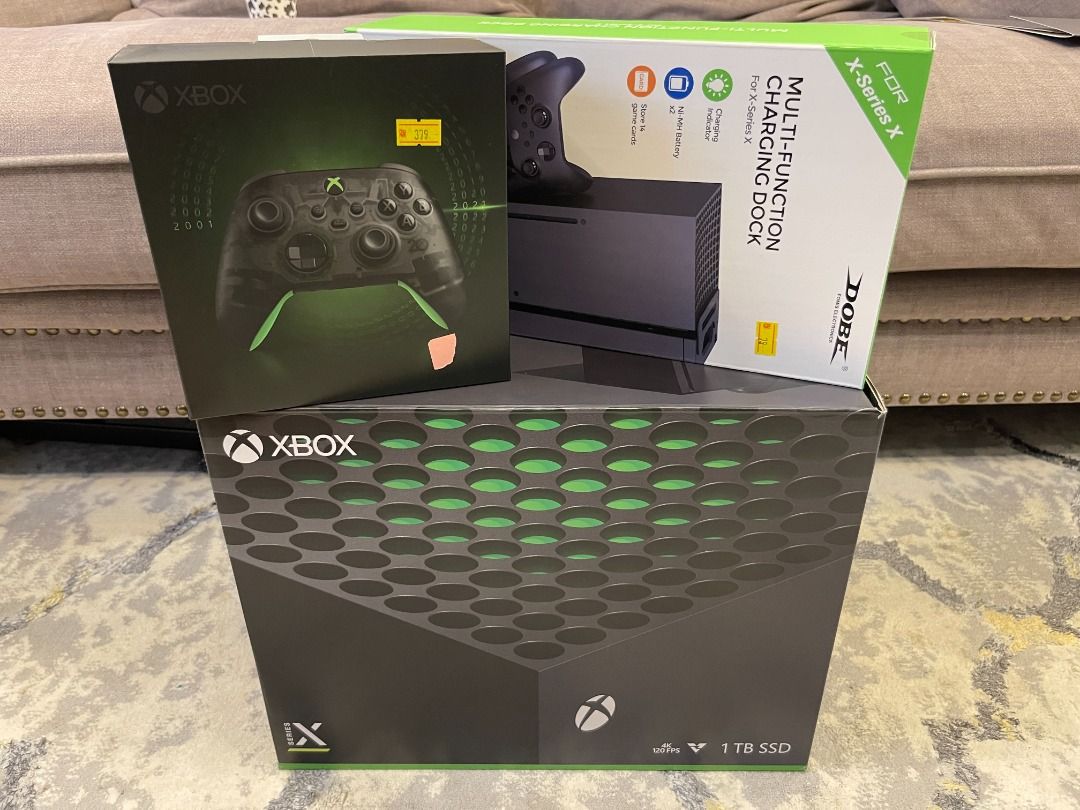 XBOX Series X Full Set + 20th Anniversary Controller + Charging Dock ...