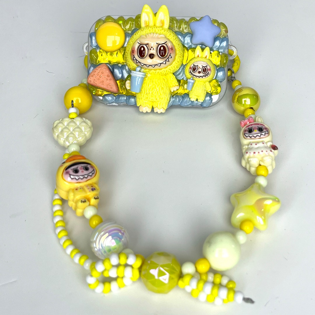 Yellow Drink Labubu Pop Mart Phone Charms, Hobbies & Toys, Stationary ...