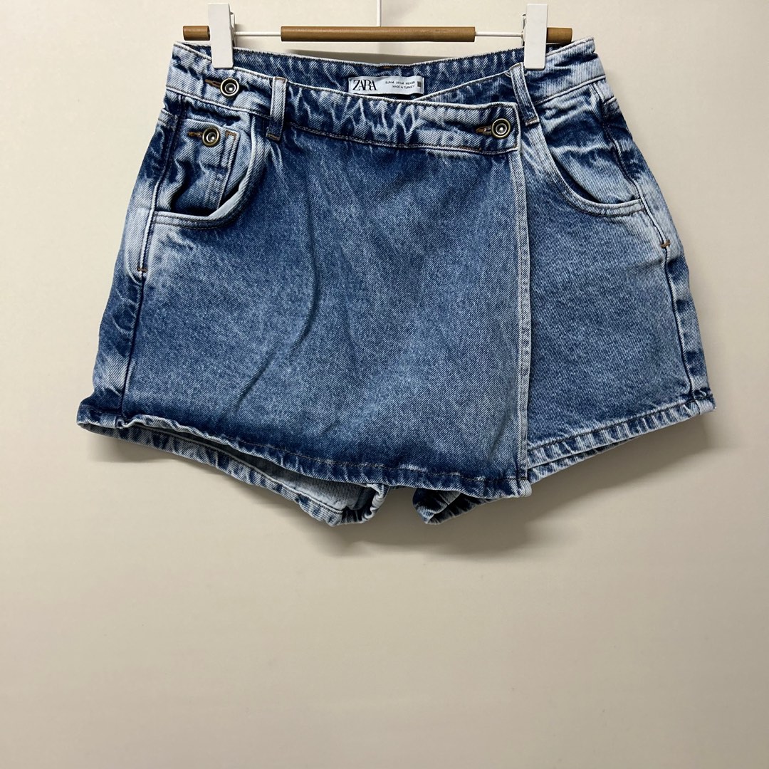 Zara denim skort, Women's Fashion, Bottoms, Skirts on Carousell