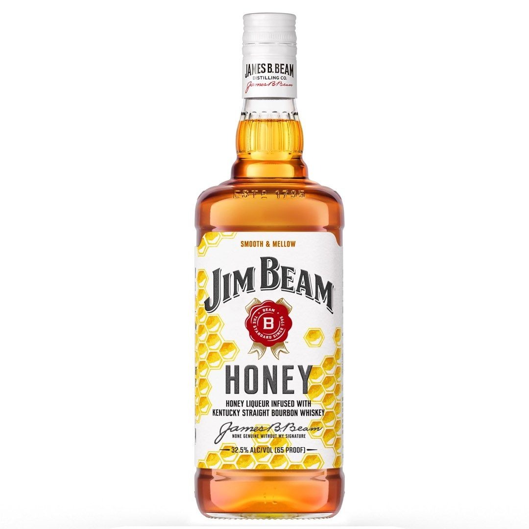 1 Litre Jim Beam Honey ABV 32.5% 1000ML, Food & Drinks, Alcoholic ...