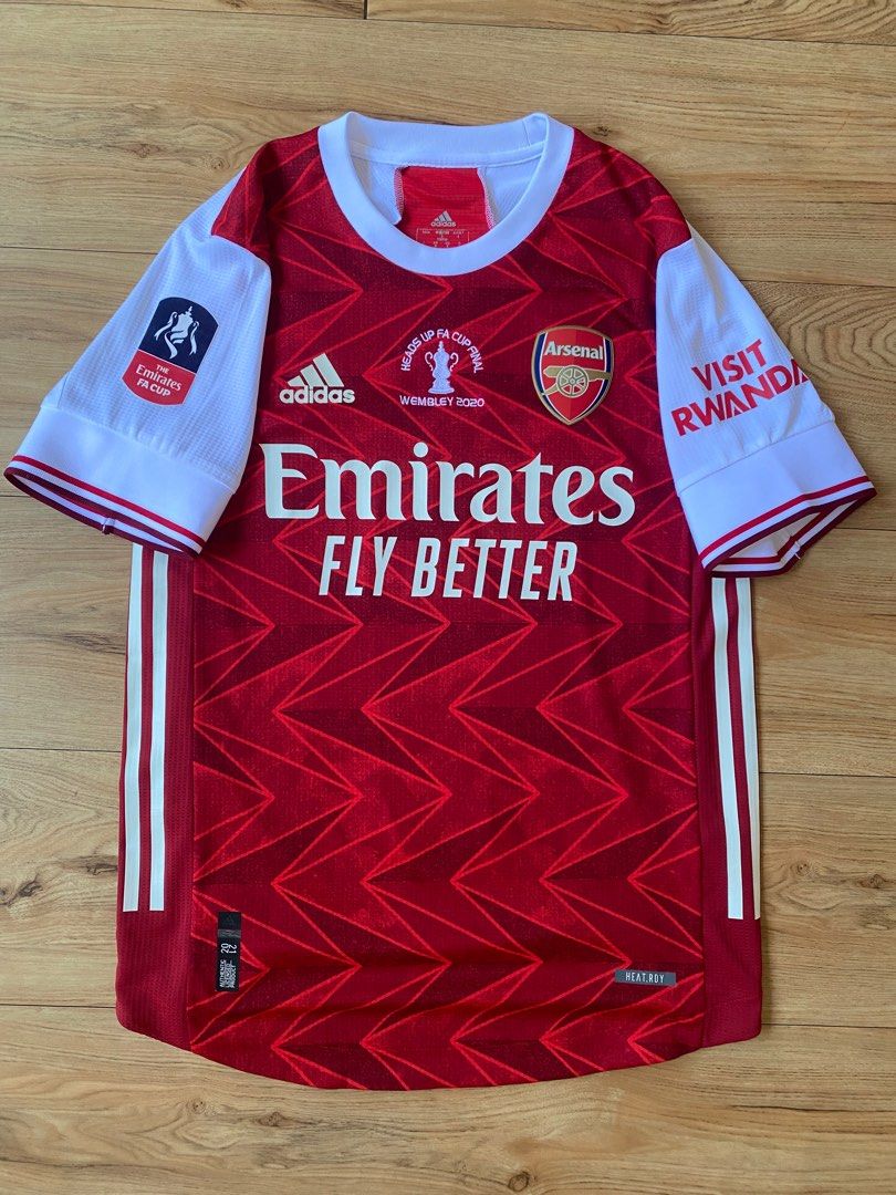 2020/21 Arsenal Player Issue FA CUP Final 14th Champion Home Kit ...