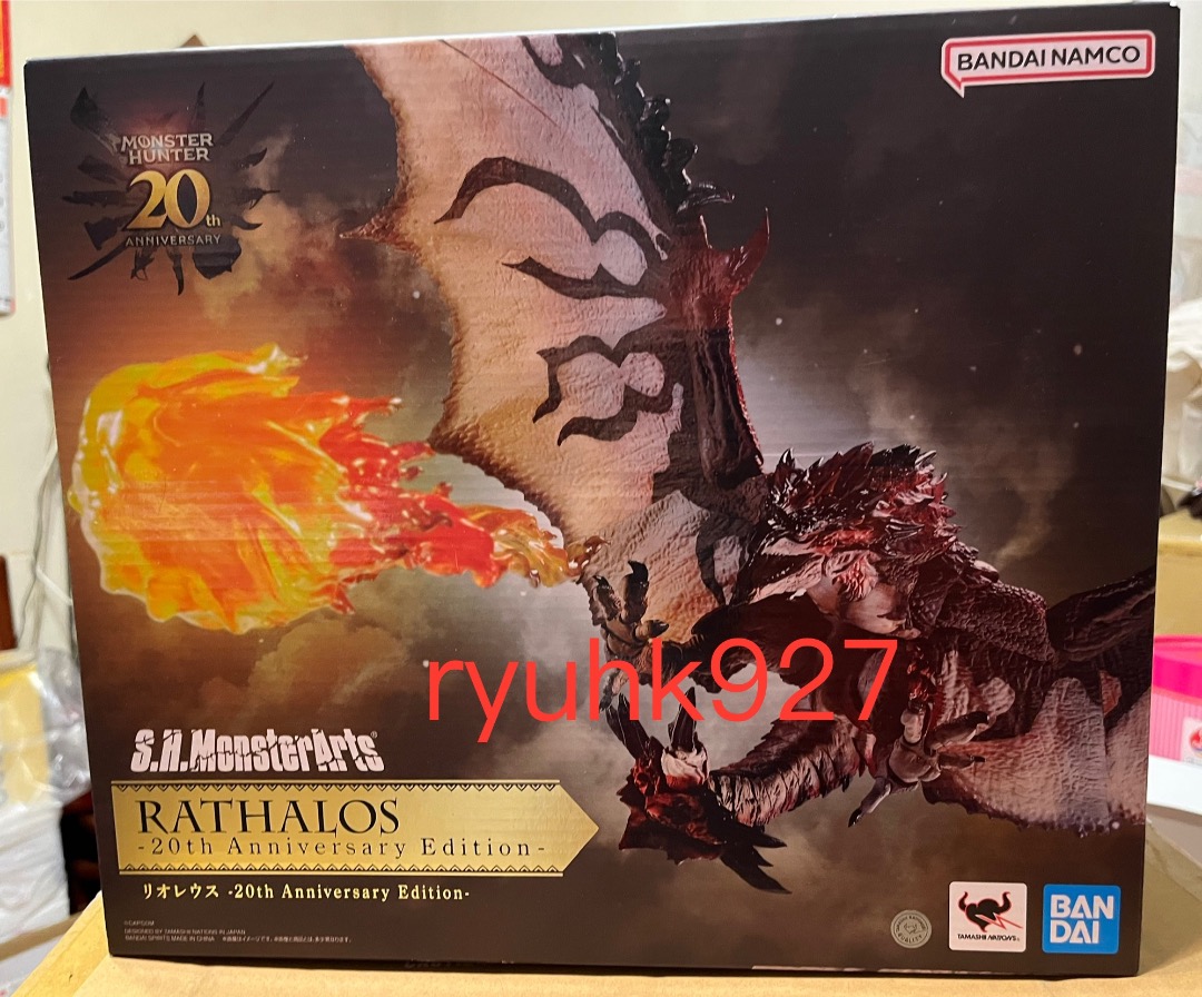 二手日版 SHM S.H.Monster Arts Monster Hunter 雄火龍 Lioleus Rathalos 20週年版 魔物 ...