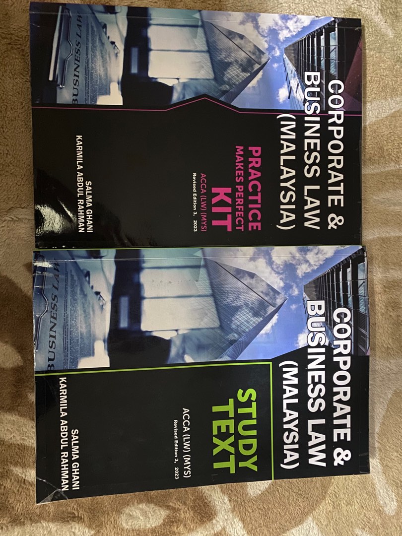 ACCA LW TEXTBOOK & PRACTICE KIT, Hobbies & Toys, Books & Magazines ...