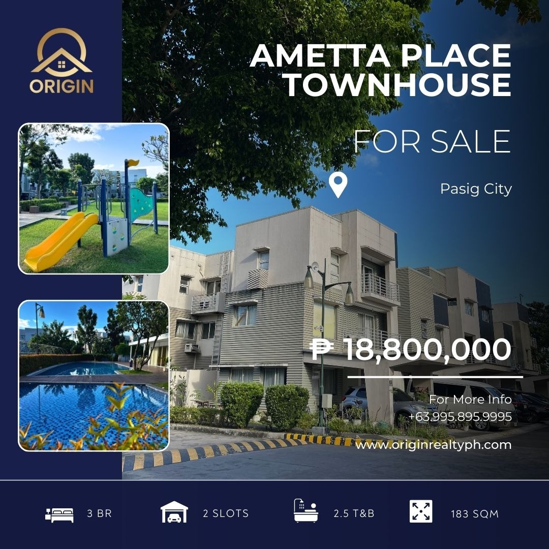 Ametta Place 3 Bedroom House and Lot For Sale in Pasig, Property, For ...