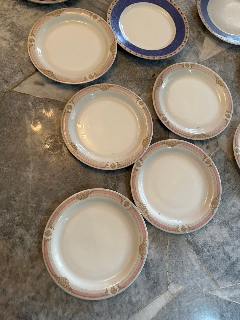Assorted various dinner dining plates pinggan mangkuk cawan bowl gerai ...