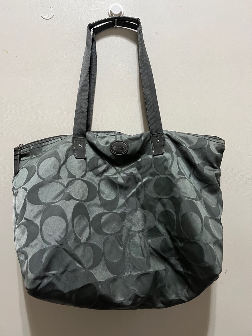 Authentic Coach Nylon Tote Bag, Women's Fashion, Bags & Wallets, Tote ...