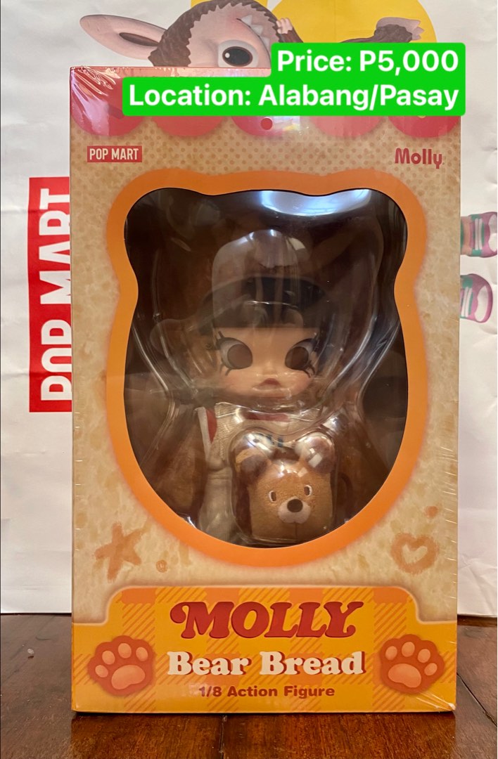 Authentic Popmart Molly Bear Bread, Hobbies & Toys, Toys & Games on ...