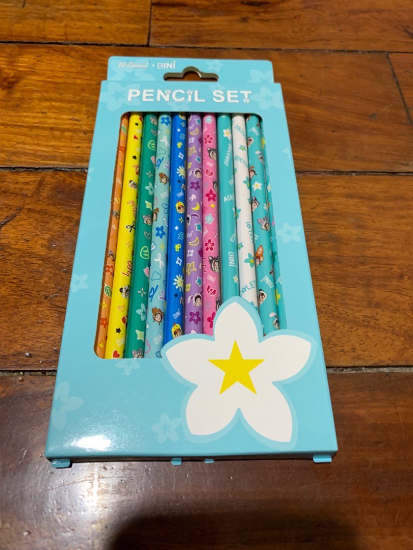BINI x National Bookstore Pencil Set, Hobbies & Toys, Stationary ...