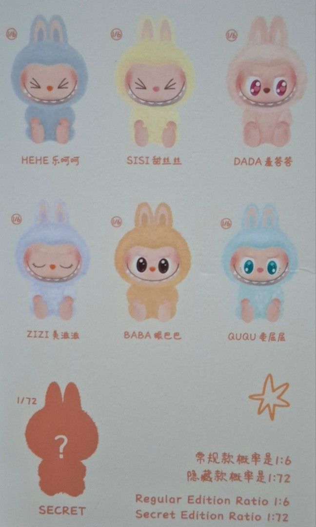 BNIF Labubu V2 DaDa, Hobbies & Toys, Toys & Games on Carousell