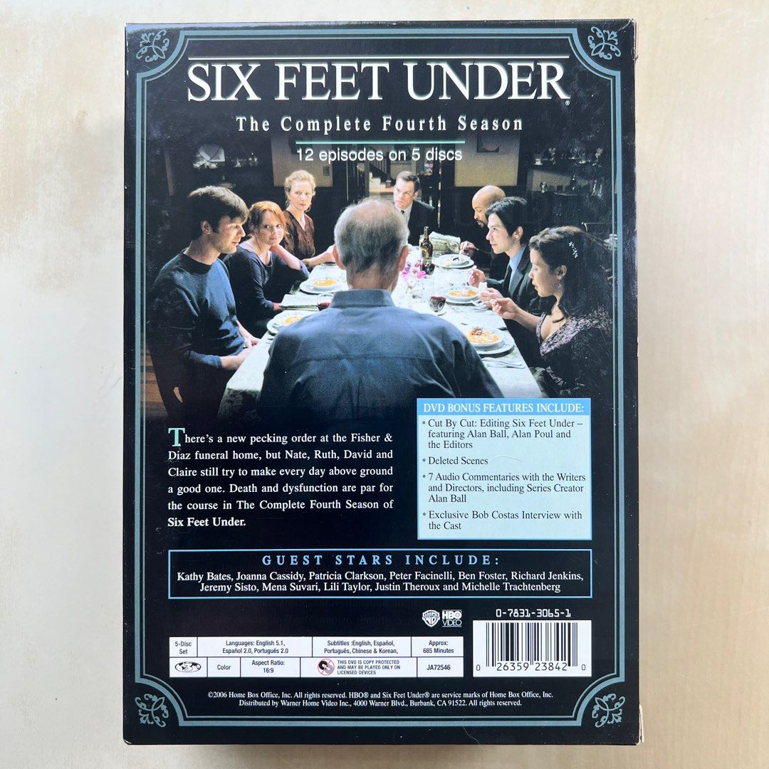 CD丨Six Feet Under (The Complete Forth Season) (5DVD) / 身前身後 / 六呎風雲, 興趣及 ...