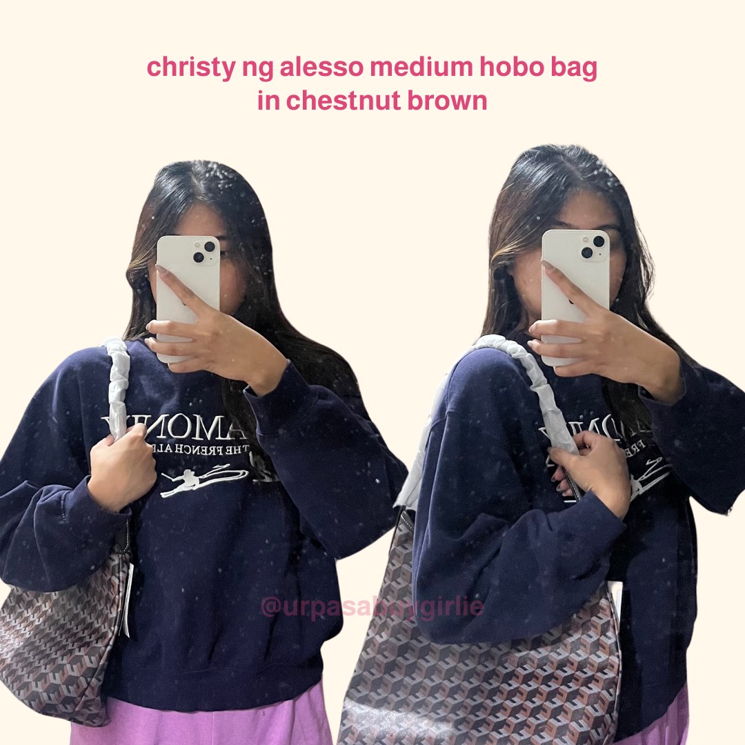ON HAND Christy Ng Alesso Medium Hobo Bag, Women's Fashion, Bags ...