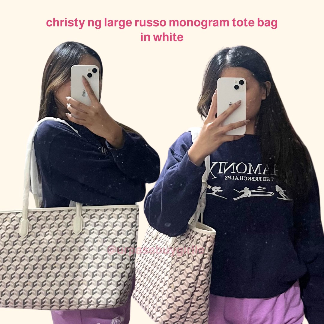 ON HAND Christy Ng Russo Monogram Tote Bag, Women's Fashion, Bags & Wallets, Tote Bags on Carousell