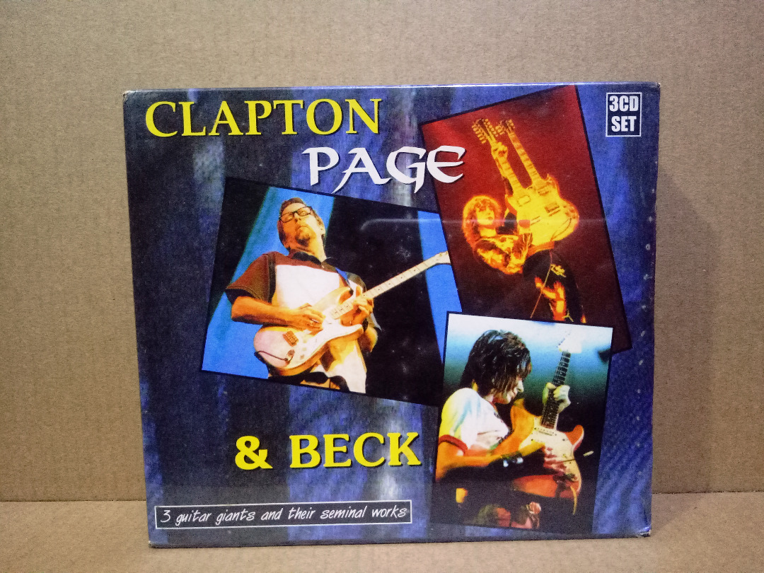 CLAPTON PAGE & BECK - 3 GUITAR GIANTS & THEIR SEMINAL WORKS - BOX SET 3 ...