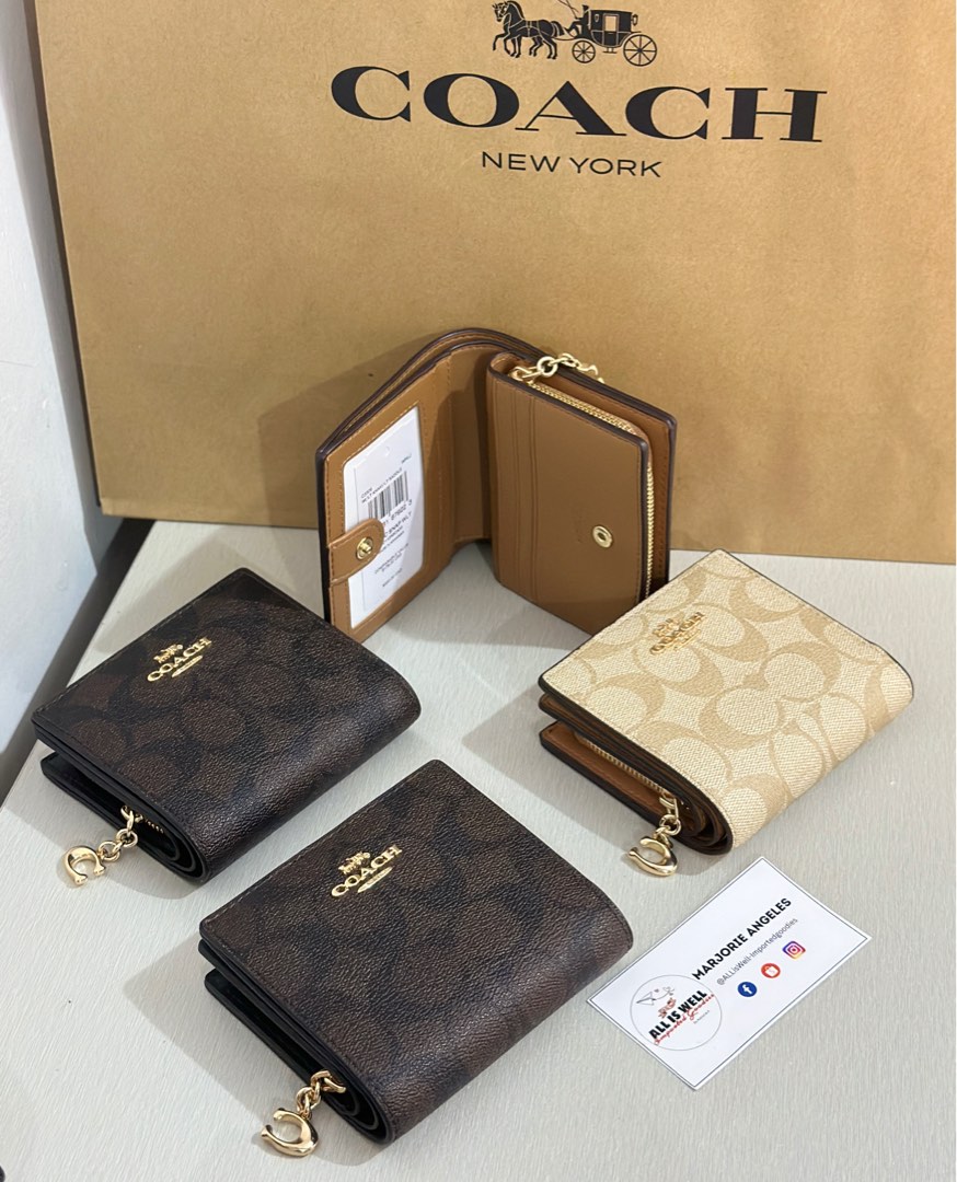 COACH SMALL SNAP WALLET IN SIGNATURE CANVAS, Luxury, Bags & Wallets on ...