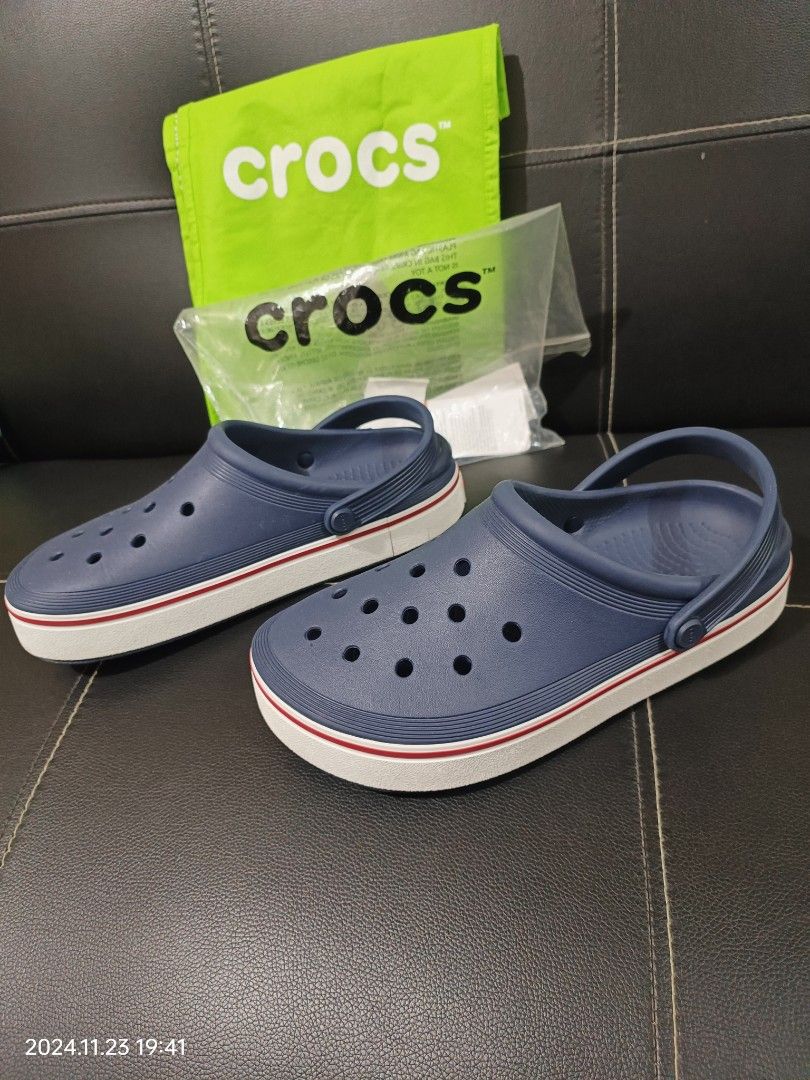 Crocs Off Court Clog Navy Blue (Unisex) Mens 8/ Womens 10, Men's ...