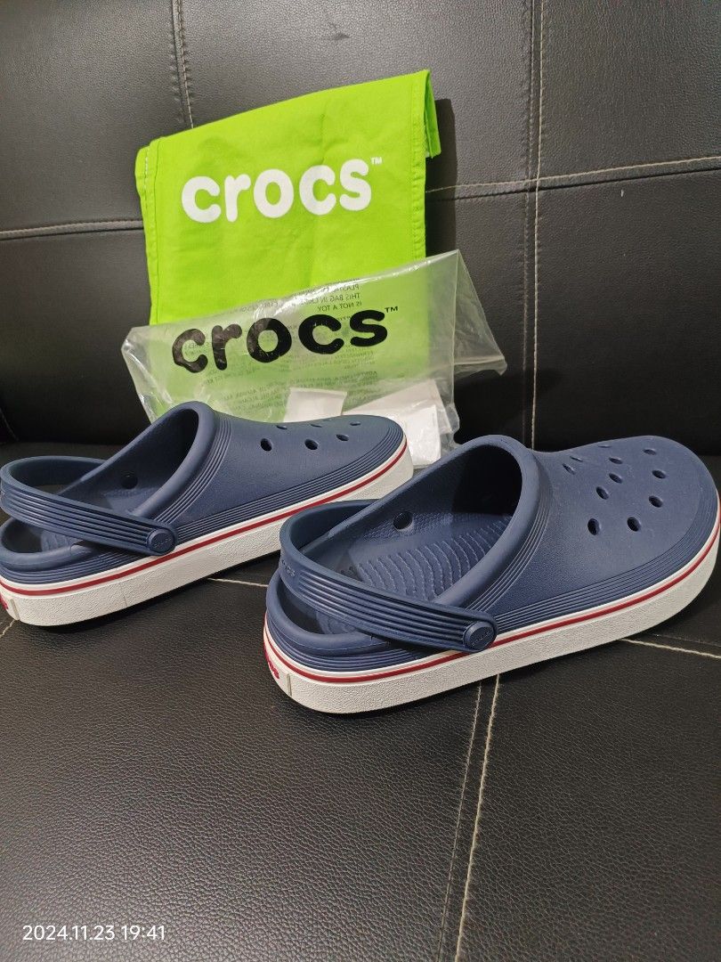 Crocs Off Court Clog Navy Blue (Unisex) Mens 8/ Womens 10, Men's ...