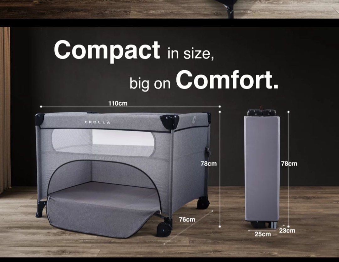 Crolla Ally Baby Cot, Babies & Kids, Baby Nursery & Kids Furniture ...