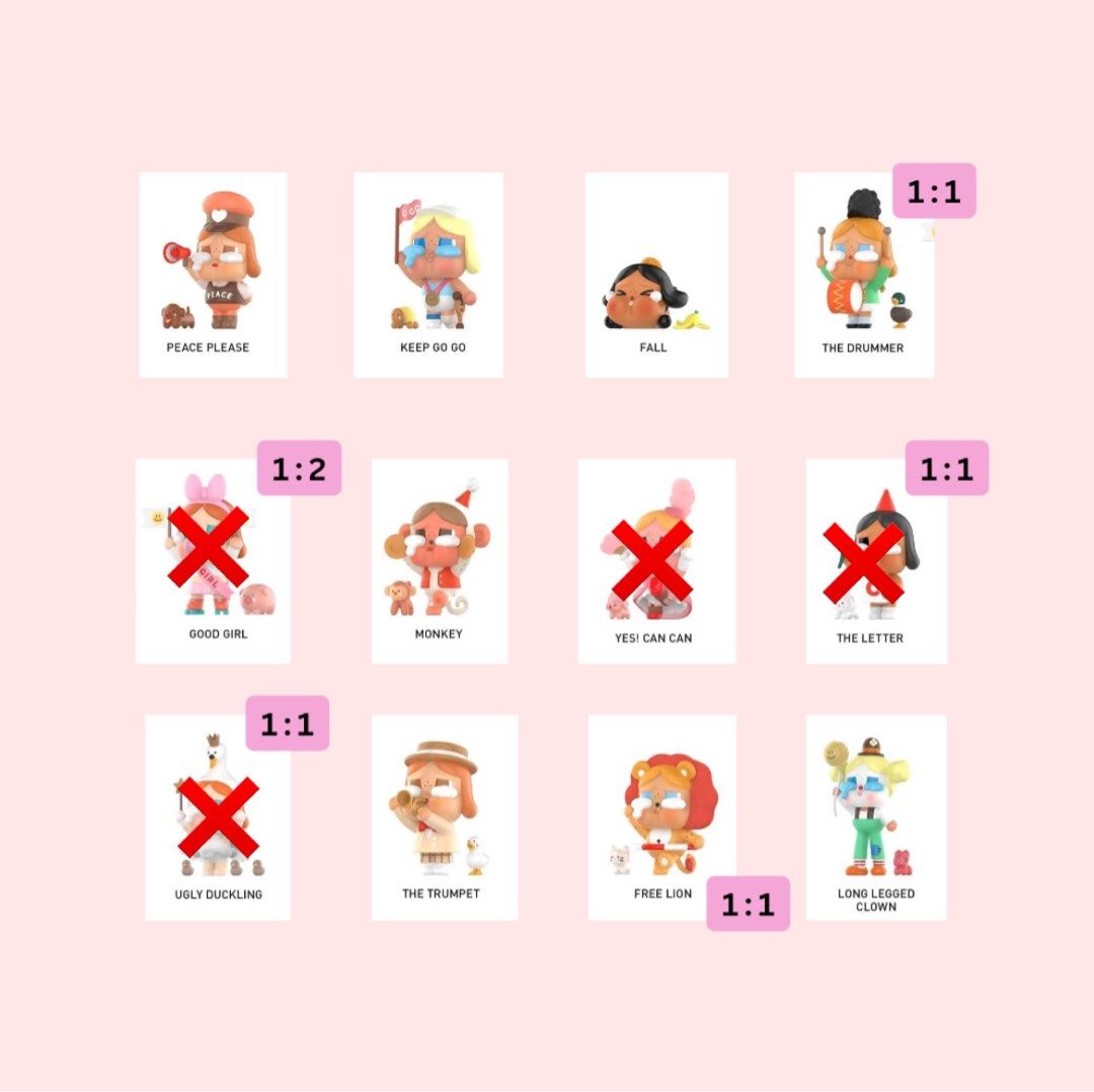 CRYBABY Crying Parade Series Figures, Hobbies & Toys, Toys & Games on ...