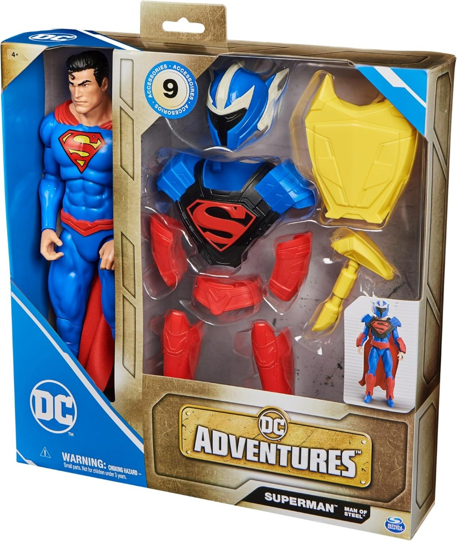DC Comics, Superman Man of Steel Action Figure, DC Adventures, 12-inch ...