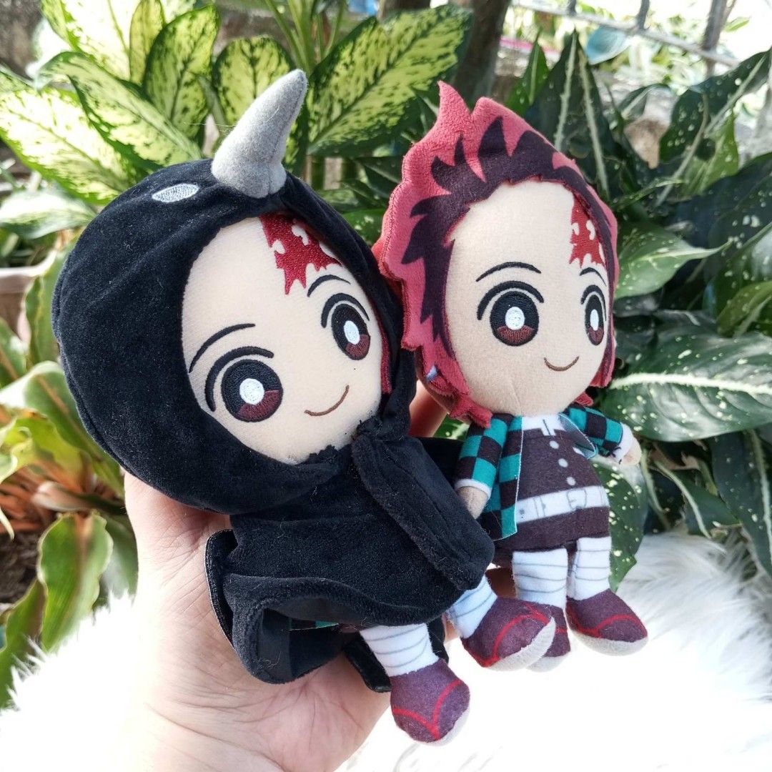 DEMON SLAYER Kimetsu no Yaiba Chibi Plush Uchi-noco Tanjiro Kamado Plush Toy BUNDLE, Hobbies ...